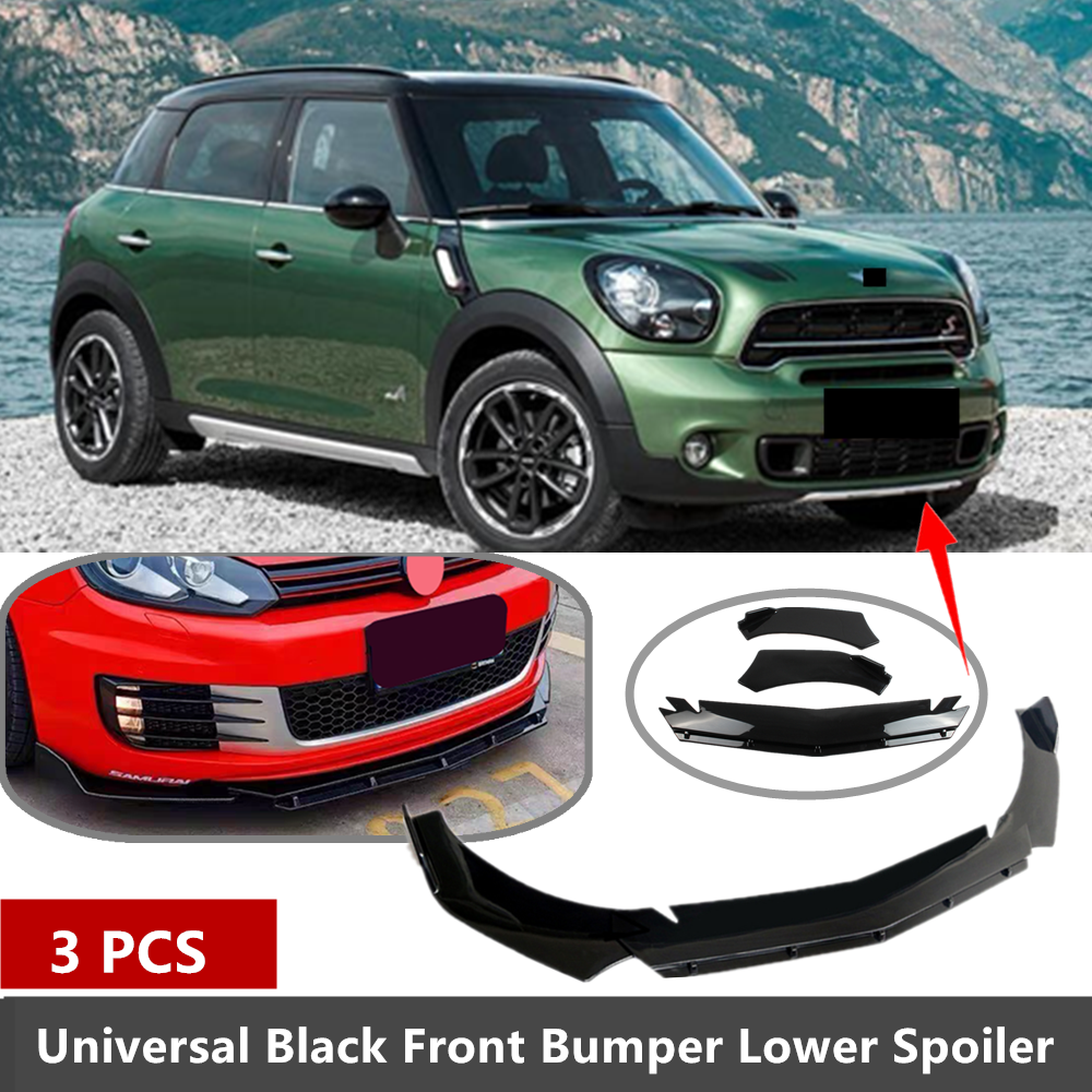 Universal Fit For 11-16 MINI Countryman Cooper Front Bumper Splitter ...