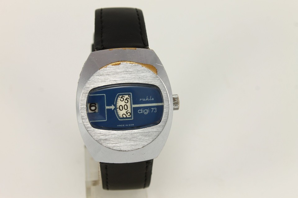 Vintage German Ruhla Digital Digi 73 Wrist Watch Date 1970's | eBay