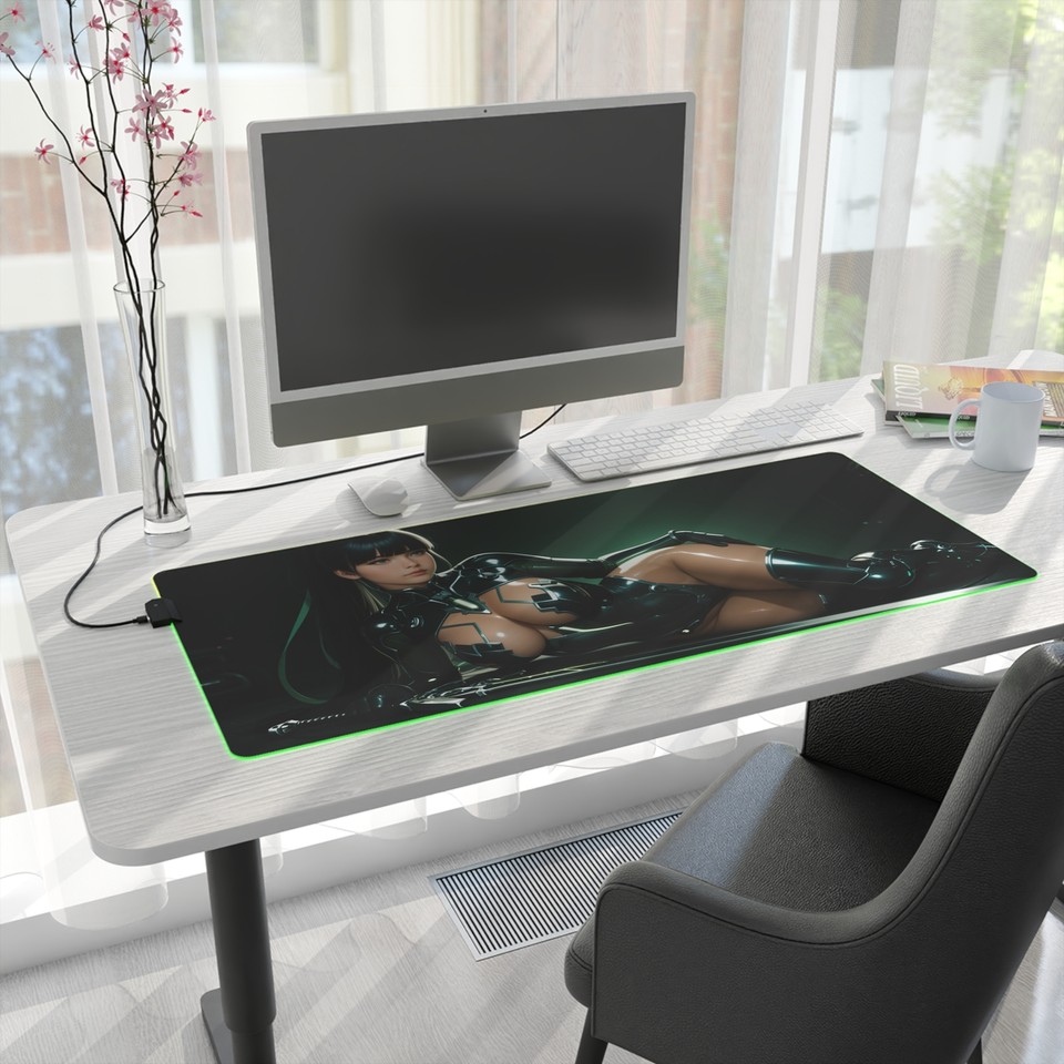 Stellar Blade EVE LED RGB Desk Mat – Huge Gaming Mouse Pad, Sci-Fi Glow ...