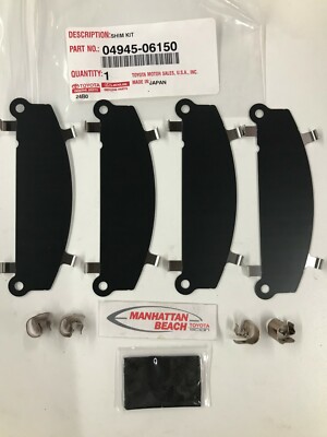 Genuine Toyota FRONT Disc Brake Shim Kit 04945-06150 | eBay