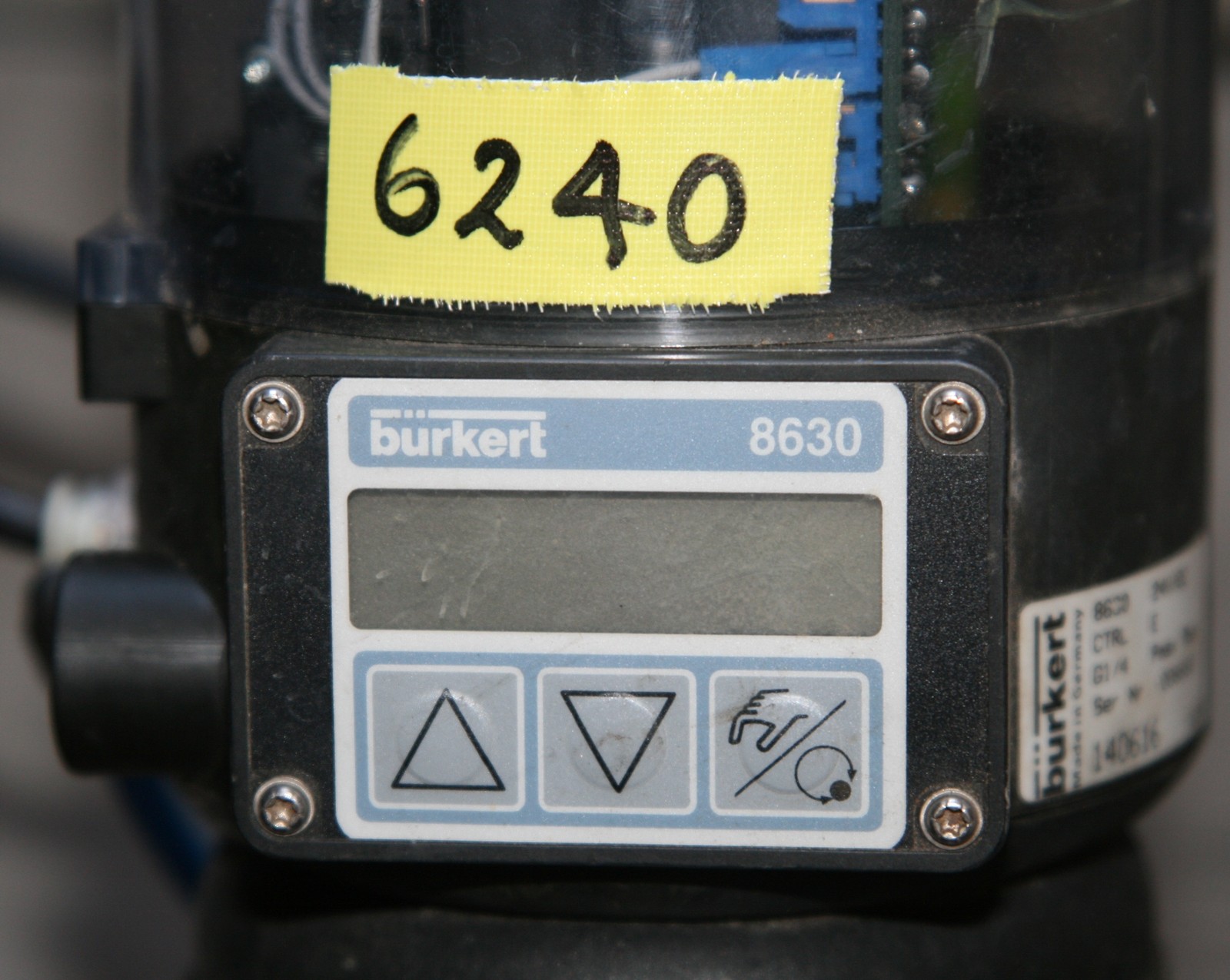 Burkert 1/4" angle seat control valve 8630 Positioner 2712B Pneumatic ...