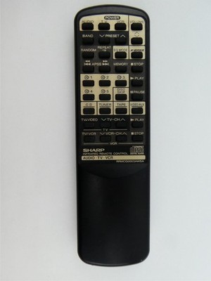 Sharp RRMCG0003AWSA Audio System TV VCR Infrared Remote Control | eBay