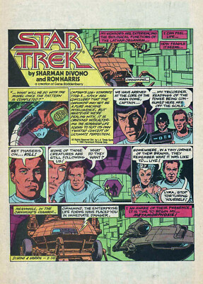 Star Trek - Capt. Kirk & Spock - full page Sunday color comic, February ...