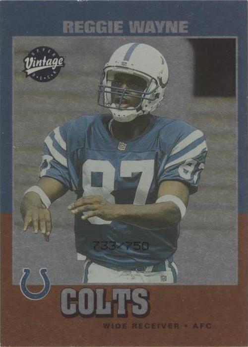 2001 Upper Deck Rookie F/X - Reggie Wayne #310 Vintage Rookies /750 (RC ...