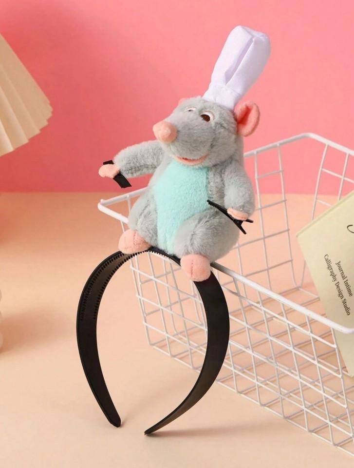 NEW Disney RATATOUILLE CHEF REMY MOUSE EARS HEADBAND HAIR CLIPS HAT ...