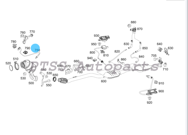 OEM MM Upstream Oxygen Sensor 0005423100 for Mercedes 550i 650i C300 ...