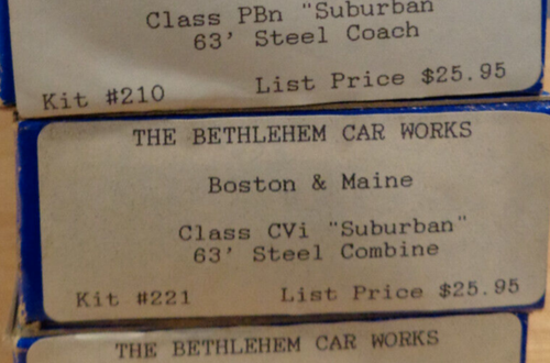 BETHLEHEM CAR WORKS #221 BOSTON & MAINE CLASS CVI "SUBURBAN" 63' STEEL ...
