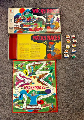 The Wacky Races Board Game - Milton Bradley - 1968 - Complete | eBay