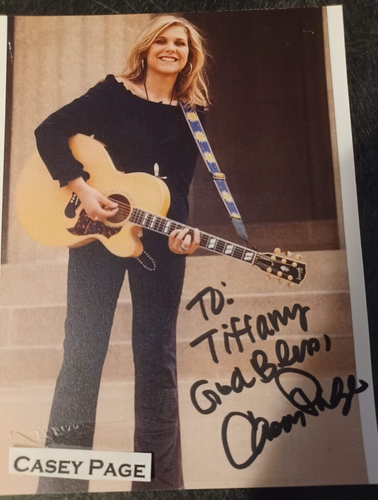 autographed photo 4 x 6 of casey page very good | eBay