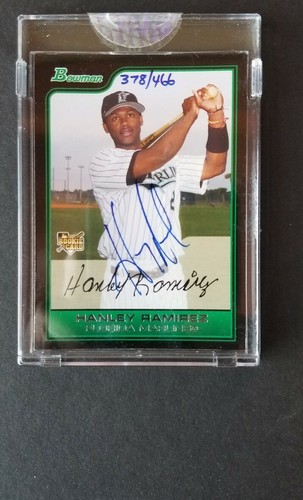 2006 BOWMAN ORIGINALS HANLEY RAMIREZ ROOKIE AUTO SP 378/466 ENCASED ...