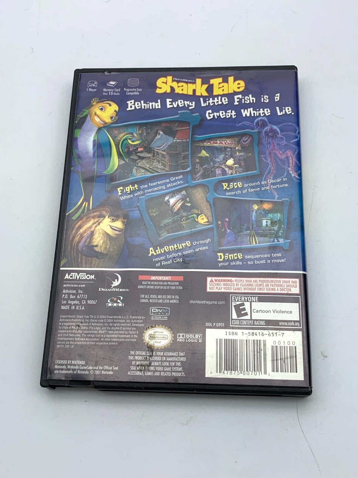 DreamWorks' Shark Tale (Nintendo GameCube, 2004) Complete Tested ...