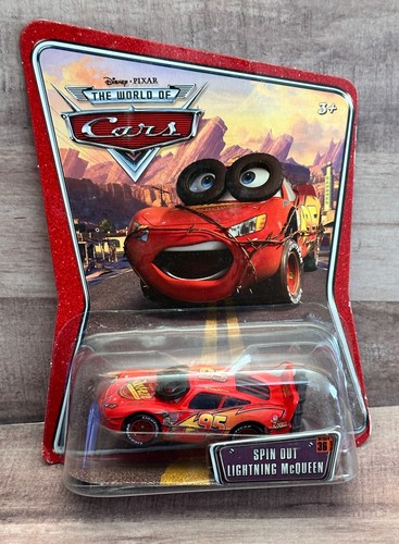 Disney Pixar The World of Cars Spin Out Lightning McQueen | eBay