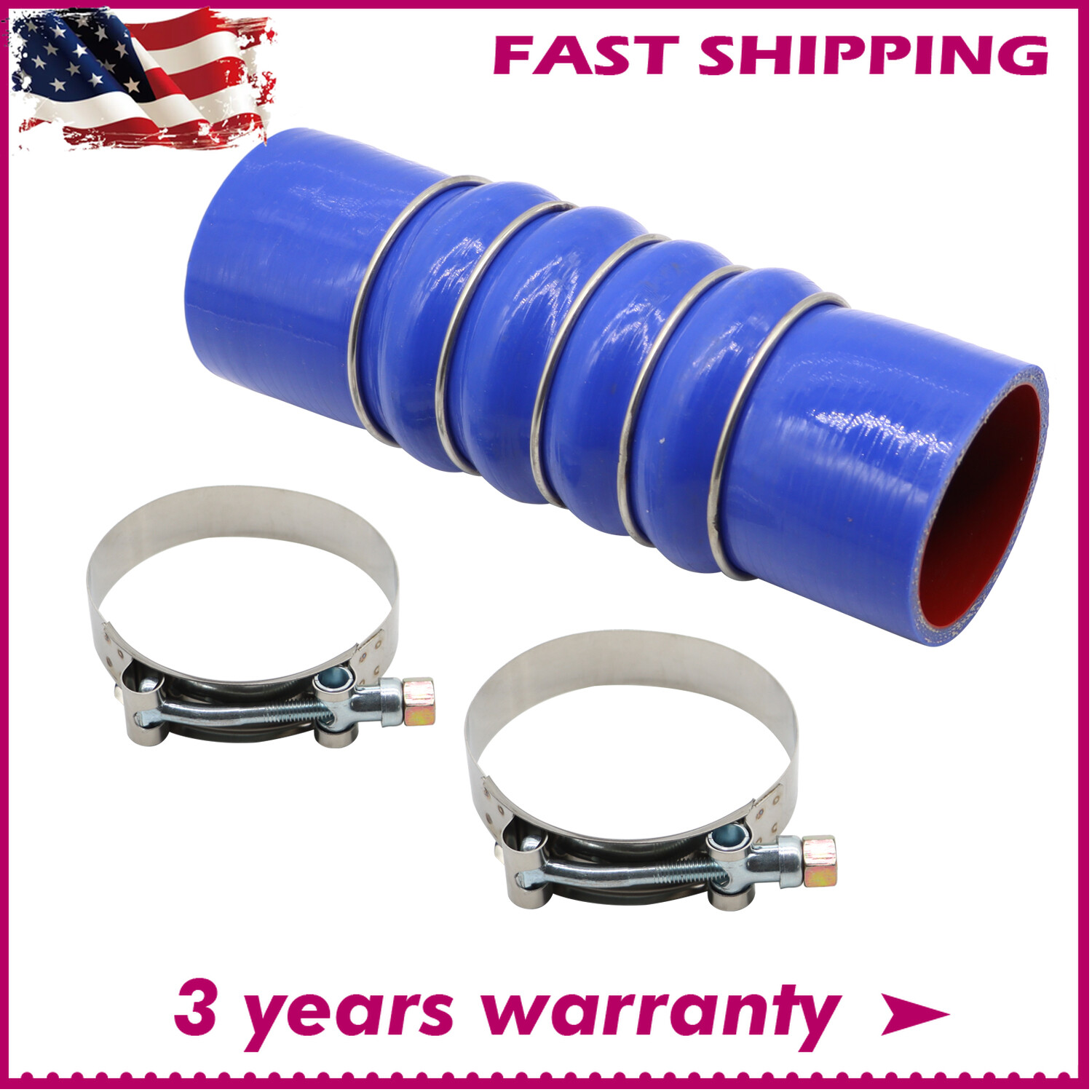 NEW Coolant Silicone Hose W/ Clamps Fit For Peterbilt Kenworth F50-6308 ...