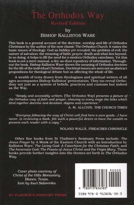 The Orthodox Way by Bishop Kallistos Ware, St Vladimir's Seminary ...