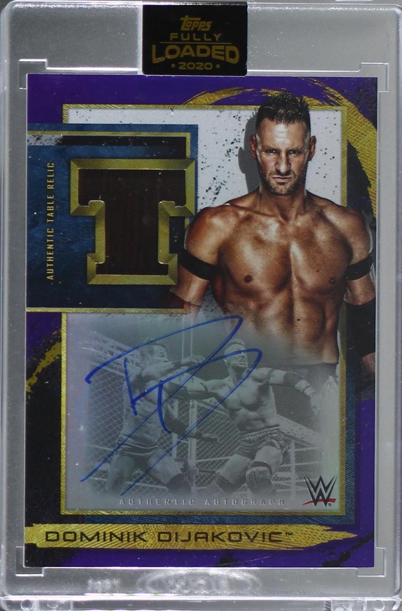 2020 Topps Fully Loaded - Autographed Table Relics Purple #T-DD Dominik ...