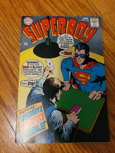 Superboy 148 comic 1960s Silver Age VF- 12 cent Legion appearance cards ...