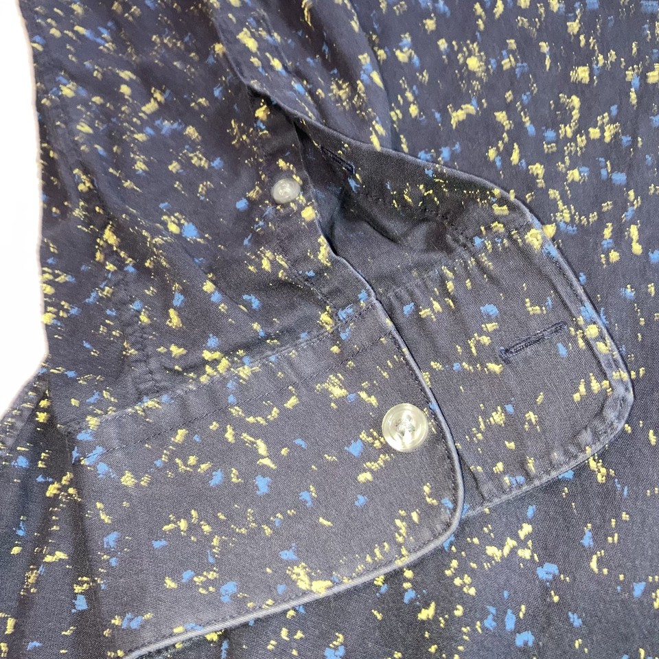 John Varvatos USA Long Sleeve Button Up Shirt Mens Sz Medium Blue | eBay