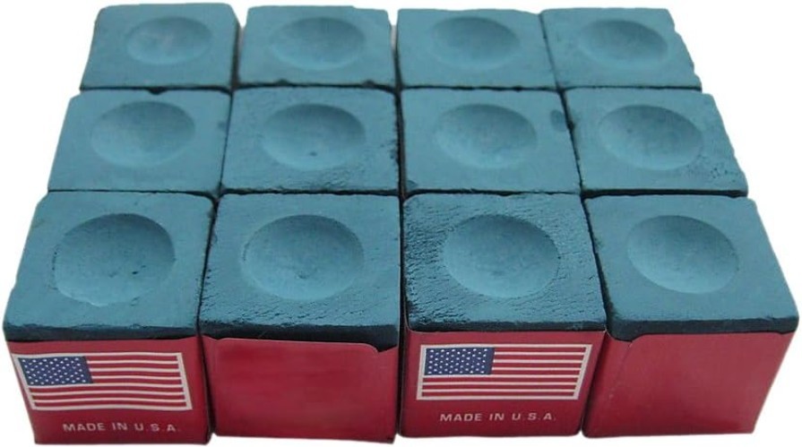 Billiard/Pool Cue Chalk Box, 12 Cubes | eBay