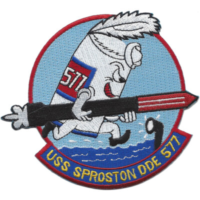 USS SPROSTON DD-577 / DDE-577 Destroyer Escort Ship Patch | eBay