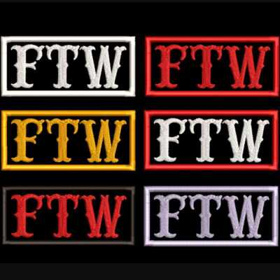 FTW PATCH mit KLETT in allen Farbkombinationen erhältlich (10x4,5cm ...