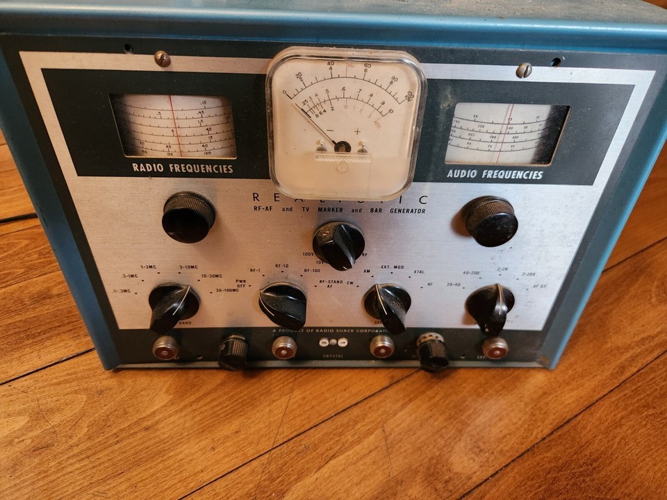 Vtg Realistic TK-100 RF-AF TV Marker Bar Signal Generator Radio Shack ...
