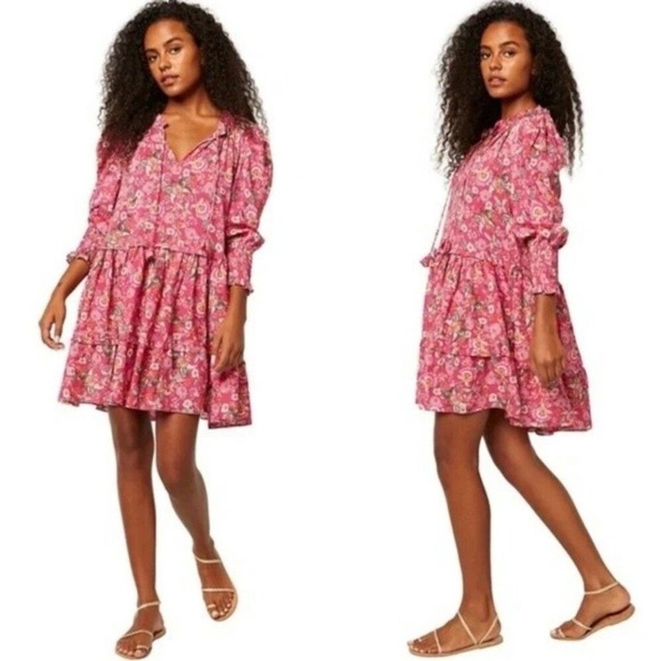 Misa Maya Mini Dress Falaise Floral Color: Pink Size S | eBay