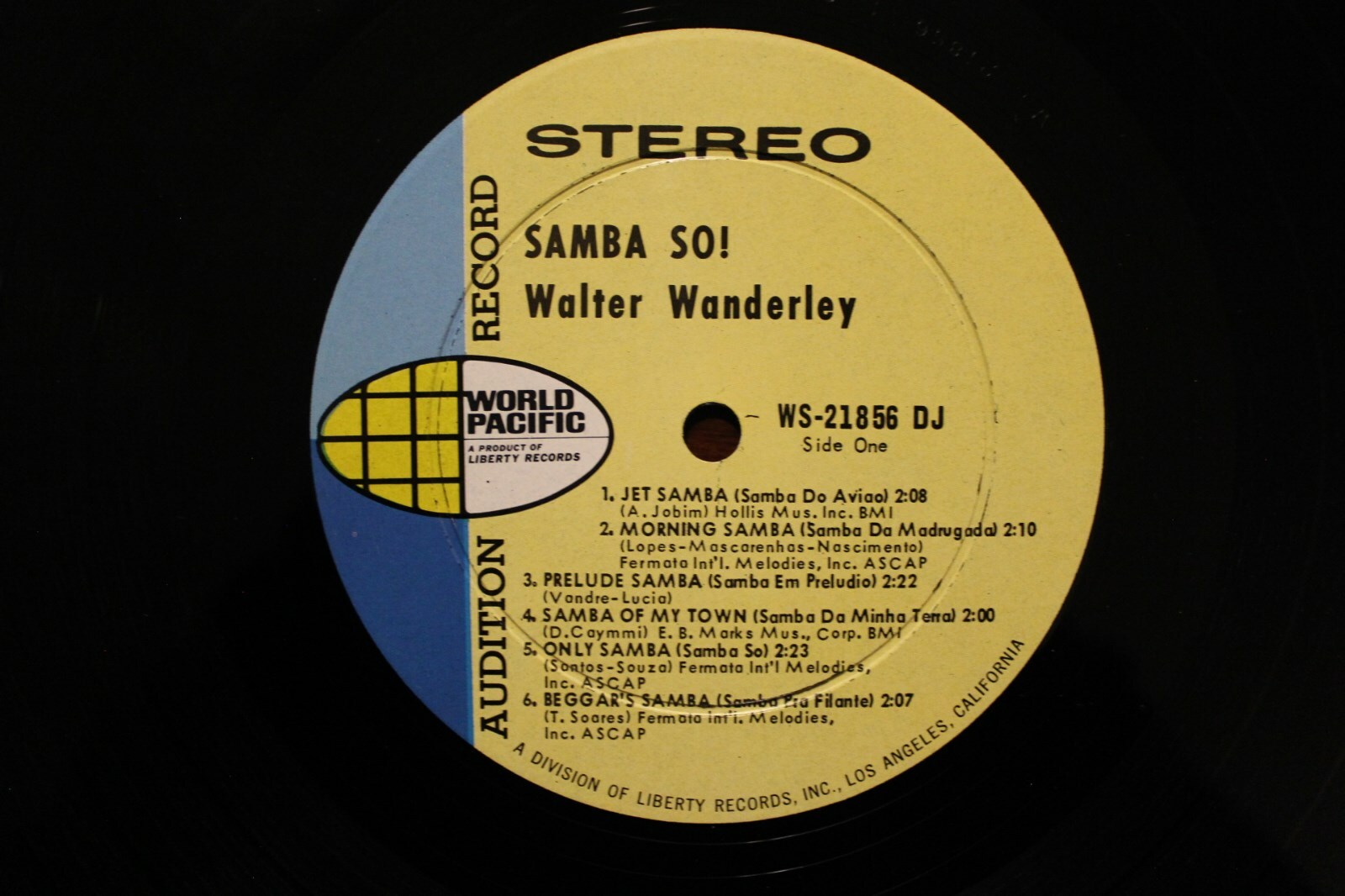 WALTER WANDERLEY - SAMBA SO! - WORLD PACIFIC RECORDS- WPS 21856 - 1967 ...