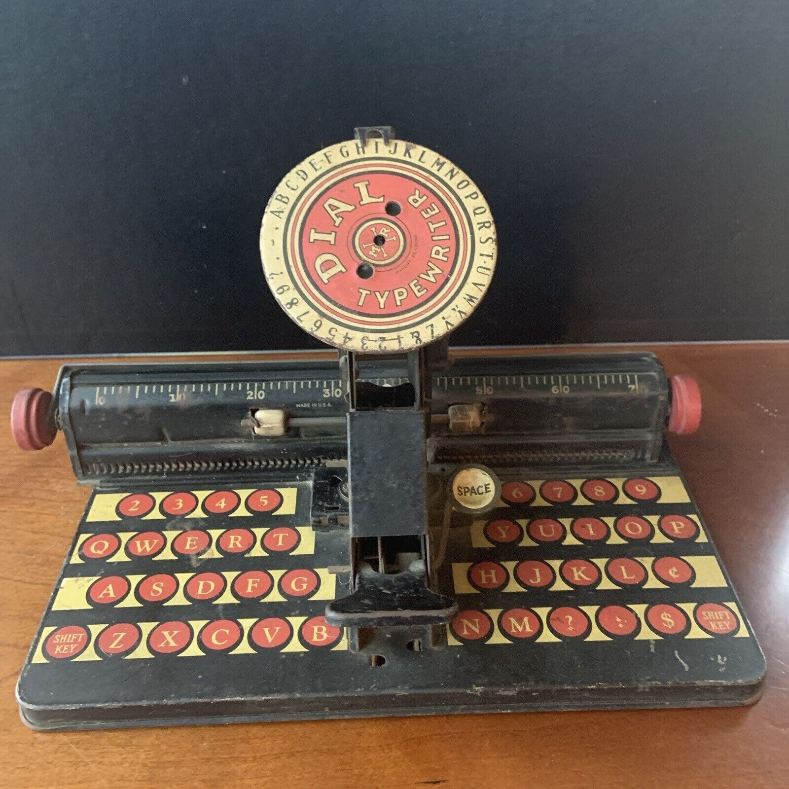 Vintage Marx De-Luxe Dial Tin Toy Typewriter 1930s Made in USA | eBay