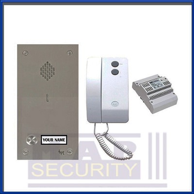BPT 1 WAY VANDAL RESISTANT AUDIO INTERCOM KIT WITH AGATA HANDSET | eBay UK