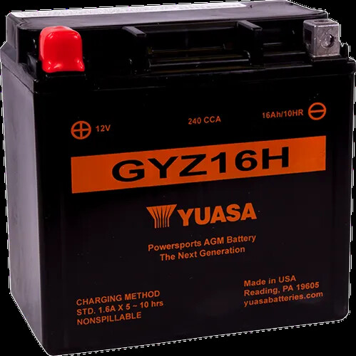 Factory Activated AGM Maintenance Free Battery GYZ16H Yamaha Phazer FX ...