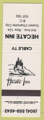 Matchbook Cover - Hecate Inn Queen Charlotte City BC | eBay