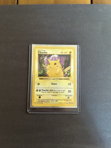 Pikachu (Red Cheeks) 058/102 Base Set (Shadowless) Regular | eBay