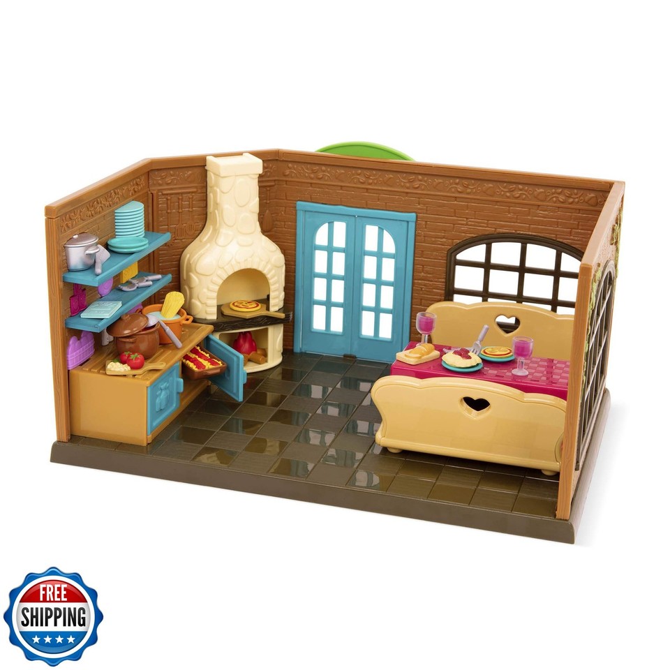 Li'l Woodzeez – Pass – The – Pasta Restaurant Playset – 41 Pieces | eBay