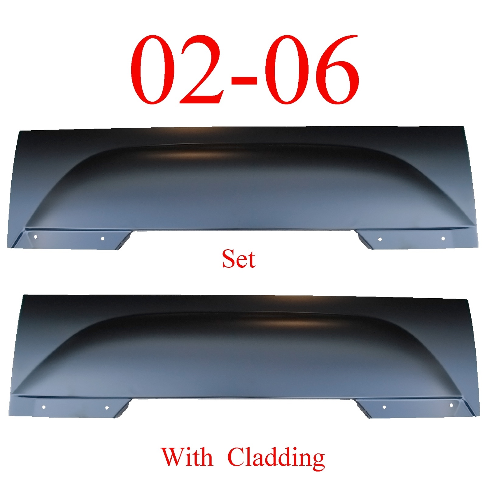 With Cladding 02 06 Upper Arch Set, Chevy Avalanche, Repair Panel | eBay