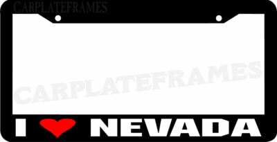 I LOVE Nevada License Plate Frame | eBay