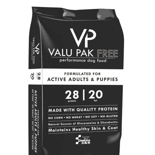 Valu-Pak Free 28-20 Dry Dog Food 20lbs. New Size and New Look! | eBay