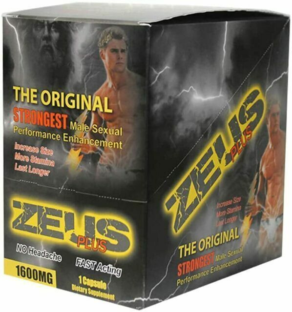 Zeus Plus 1600 - 25 Pills - Male Herbal Enhancement - On for sale ...