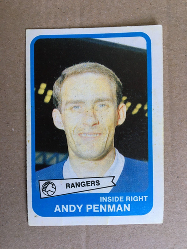 a & bc gum yellow back Scottish football cards 1968 Andy Penman Rangers ...
