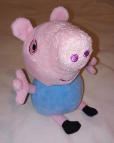 Peppa Pig Plush 7" Ty Toy 2003 Poly/Plastic Pellet Fill China Wash/No ...
