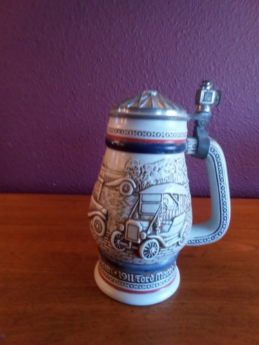Vintage AVON 1910 Stanley Steamer 1936MG 1927 1911 Ford Model-T Stein ...