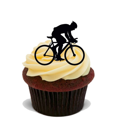 CYCLING BIKE 20X FLAT STAND UP PREMIUM RICE CARD Edible Cake Toppers ...