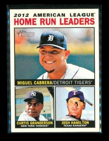 2013 TOPPS HERITAGE HOME RUN LDRS Baseball Card #10 CABRERA GRANDERSON ...
