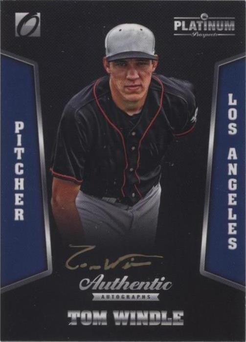 2013 Onyx Platinum Prospects - Autographs Tom Windle #PPATW Gold Ink ...