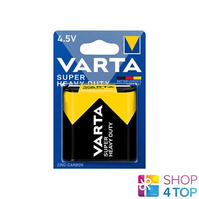 VARTA SUPER HEAVY DUTY 3R12 ZINC-CARBON BATTERY 1BL 4.5V 2012 EXP 2026 ...