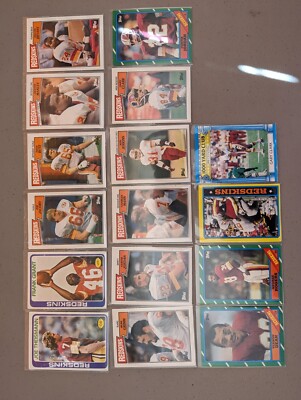 Washington Redskins Team Lot Of 15 Cards Topps 1978-87 NFL Football | eBay