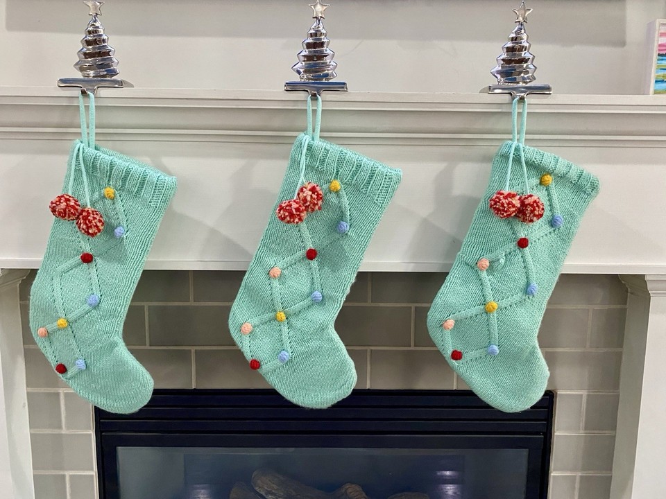 Christmas Stockings, Target Wonder Shop Brand, Set Of Three light blue ...