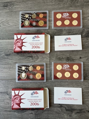 2006 S U.S Mint State Quarters Silver Proof Coin Set - BOX & COA | eBay
