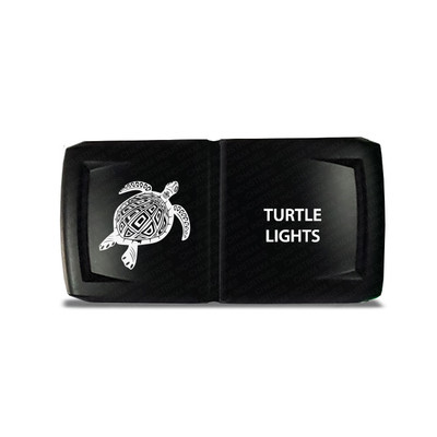 CH4x4 Rocker Switch V2 Turtle Lights Symbol 2 - Horizontal - White LED ...