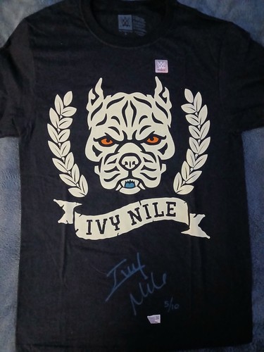 Ivy Nile Autographed WWE Fanatics Pro Wrestling Walkout Shirt Fanatics ...