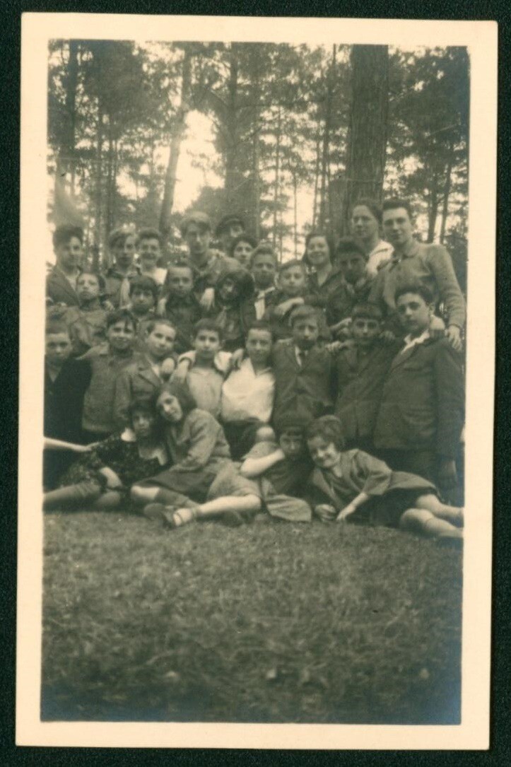 Judaica Latvia Old Small Photo Summer Camp Netzach Hasomer Hazair 1933 ...